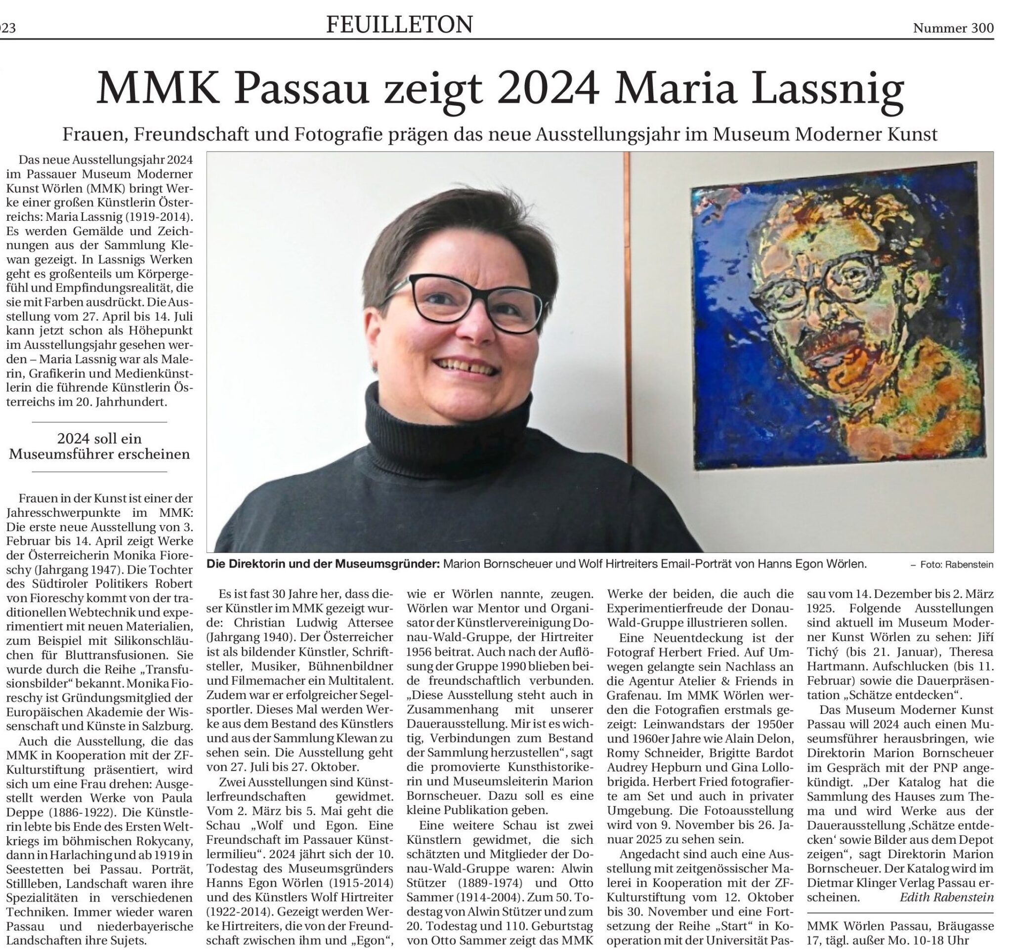 Das Ausstellungsjahr 2024 im MMK Passau - Rabenstein Kultur Blog